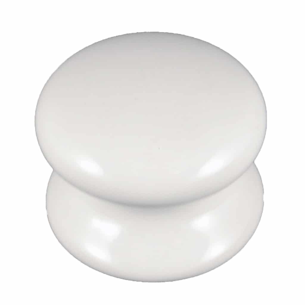 White Porcelain Victorian Cupboard Knob - The Ceramic Store